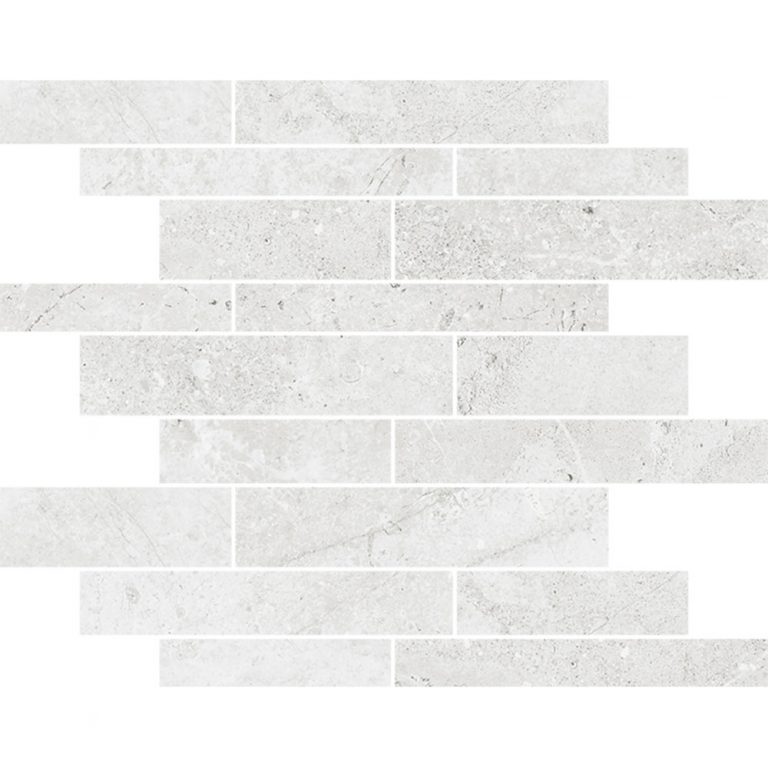 Walden Stone White Porcelain Random Stripe Mosaics | Montecera ...