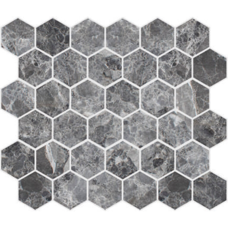 Breccia Lava Polished Hexagon Mosaics | Montecera | Natural Stone ...
