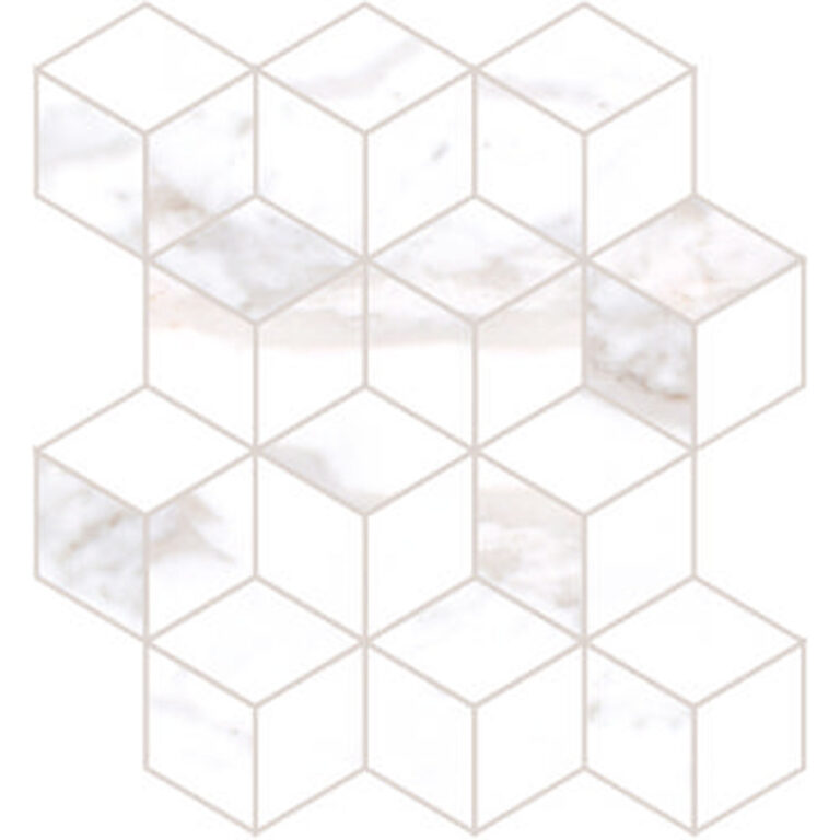Calacatta Nuvo Honed Cube Mosaics | Montecera | Natural Stone ...