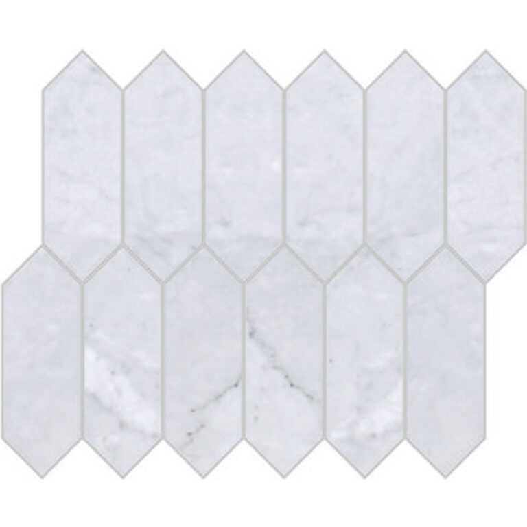 Bianco Classico Polished Picket Mosaics | Montecera | Natural Stone ...